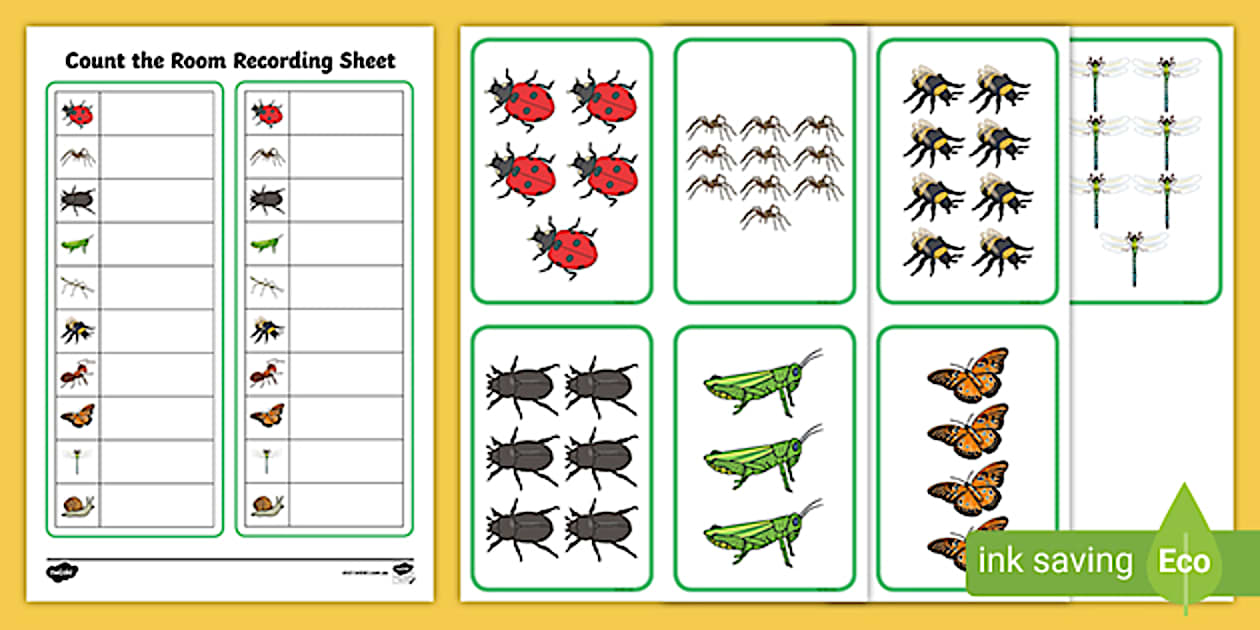 Count the Room 1-10: Minibeasts Activity Pack (Teacher-Made)