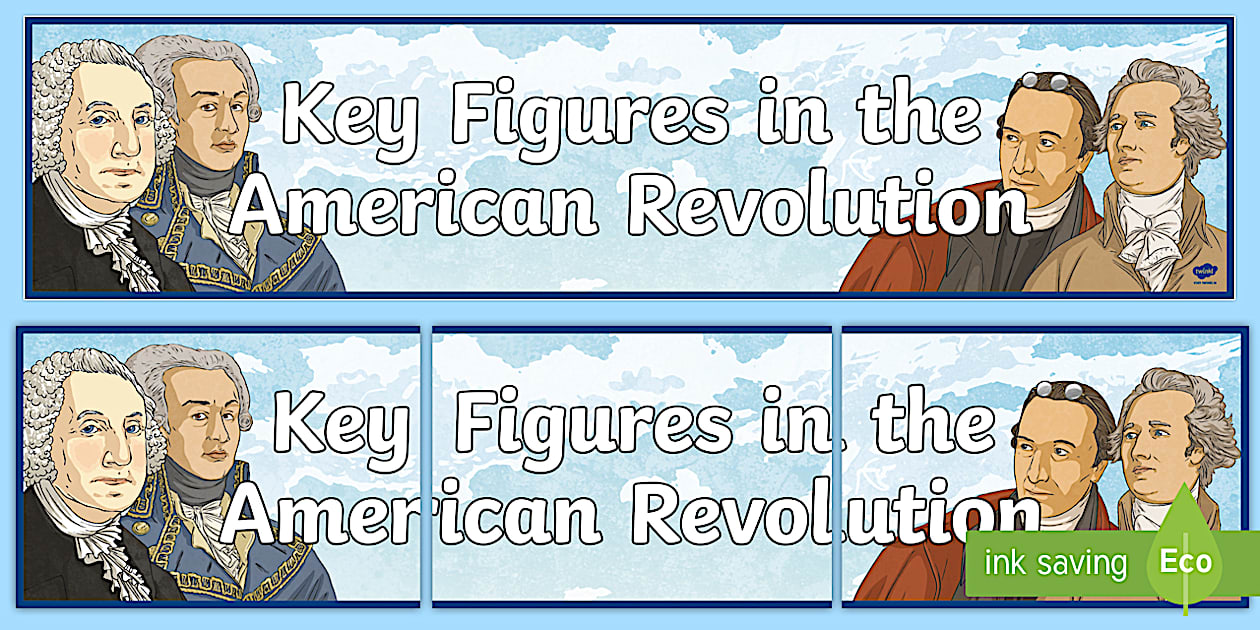 Key Figures in the American Revolution Display Banner