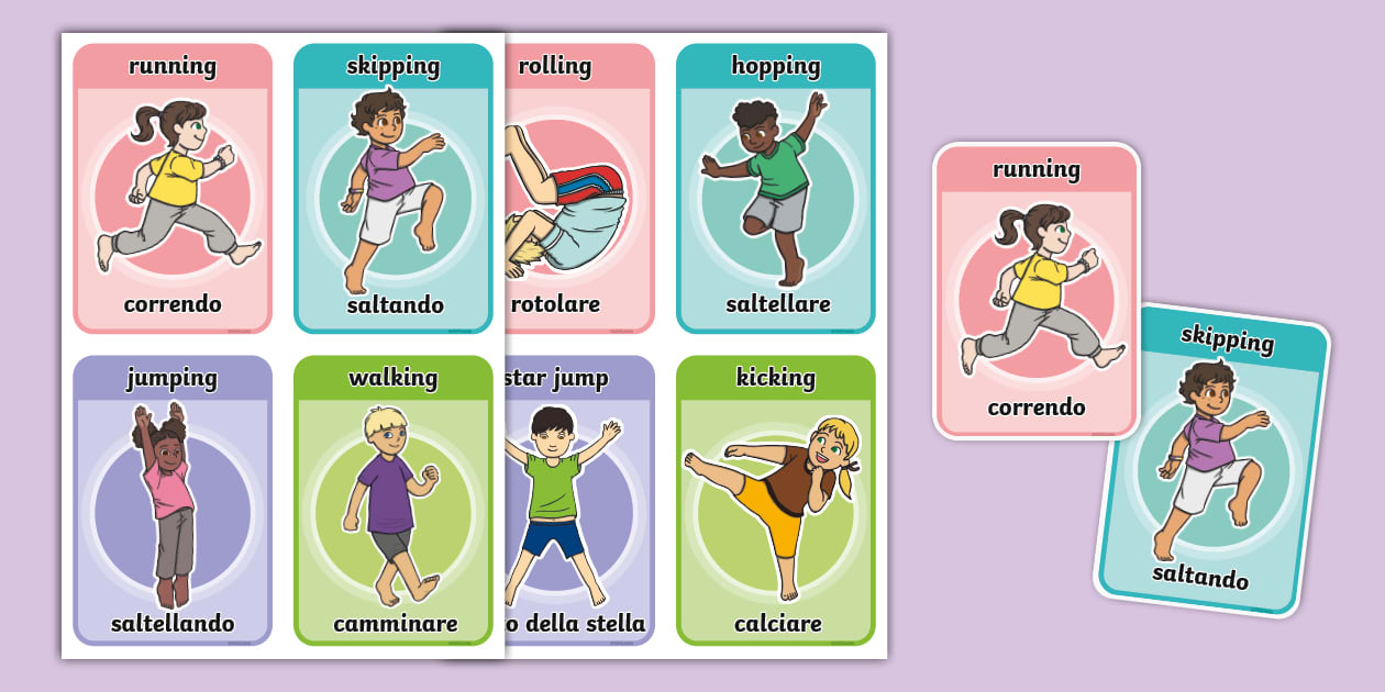 * NEW * Flashcard di azione sportiva (teacher made)