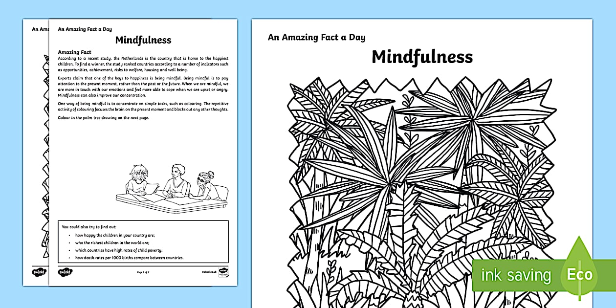 Editable Mindfulness Worksheet (teacher made) - Twinkl