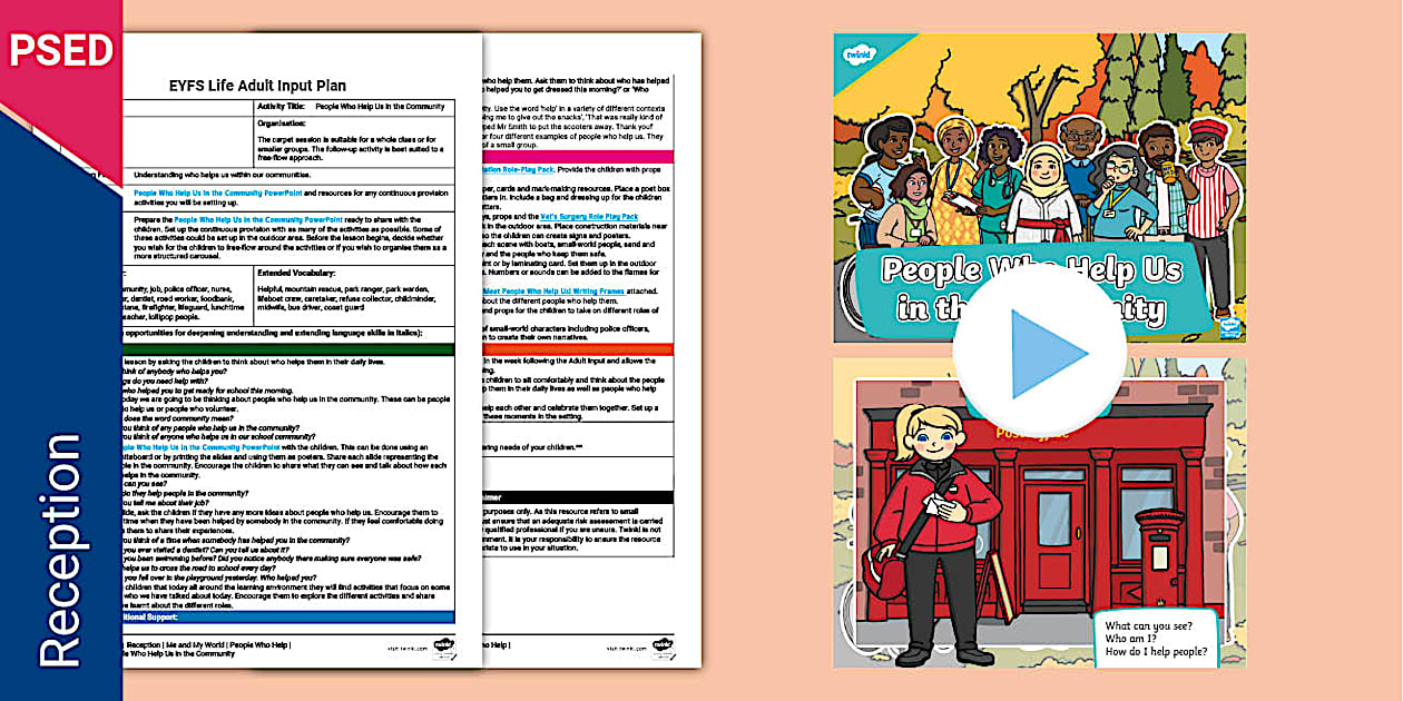 PSED People Who Help Us in the Community Plan and Pack