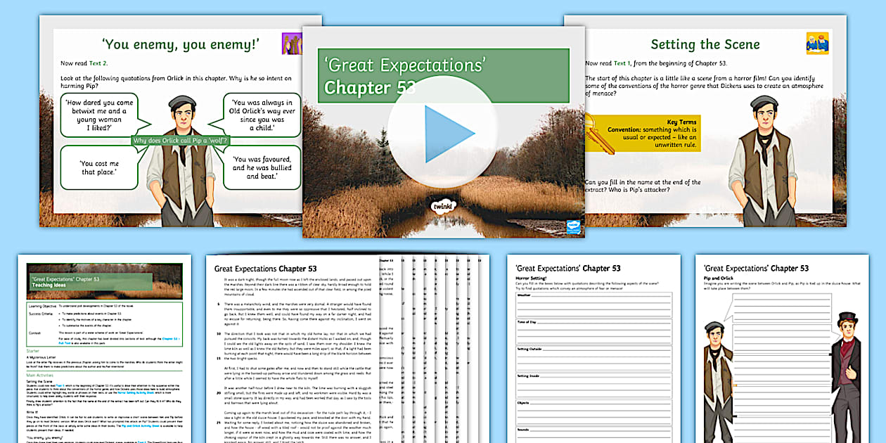 Great Expectations Chapter 53 Lesson Pack (teacher made)
