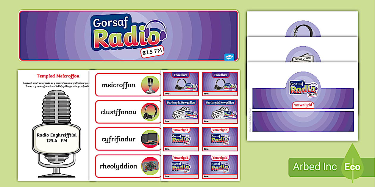 Pecyn Chwarae Rôl Gorsaf Radio (teacher made) - Twinkl
