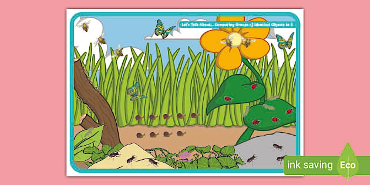 👉 Talk About Comparing Groups of Identical Objects to 5 Maths Poster