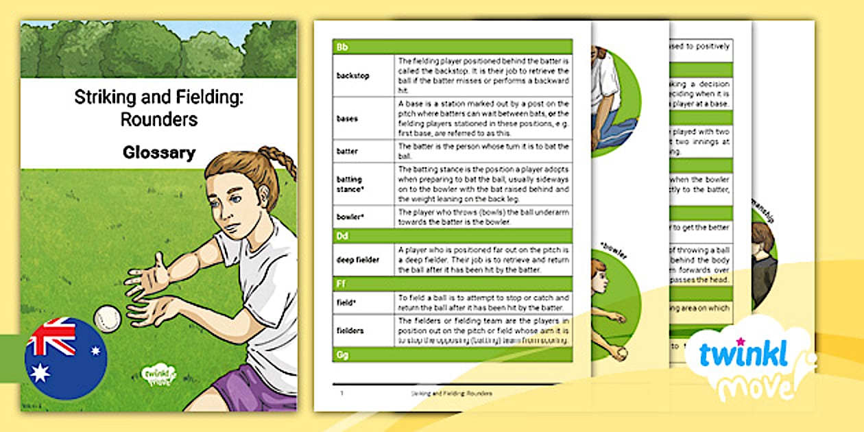 Move PE Year 5 Striking and Fielding: Rounders Glossary