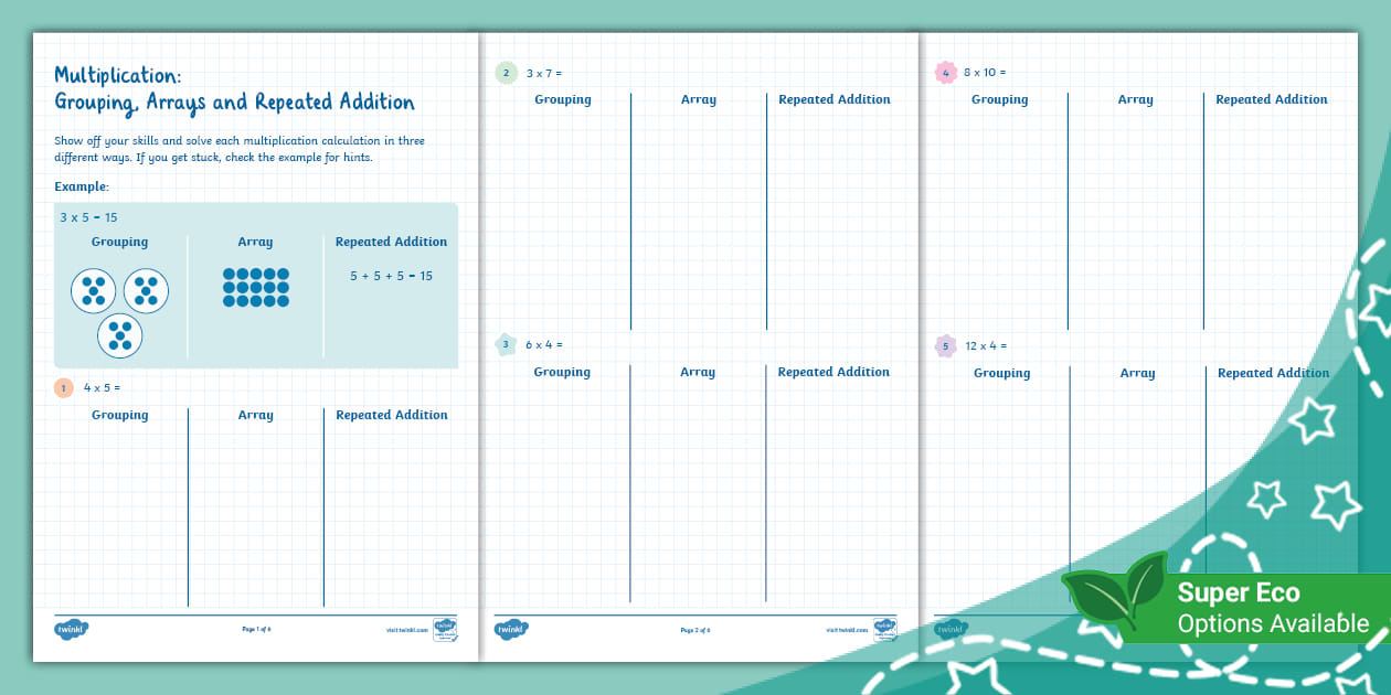 Multiplication: Grouping, Arrays and Repeated Addition