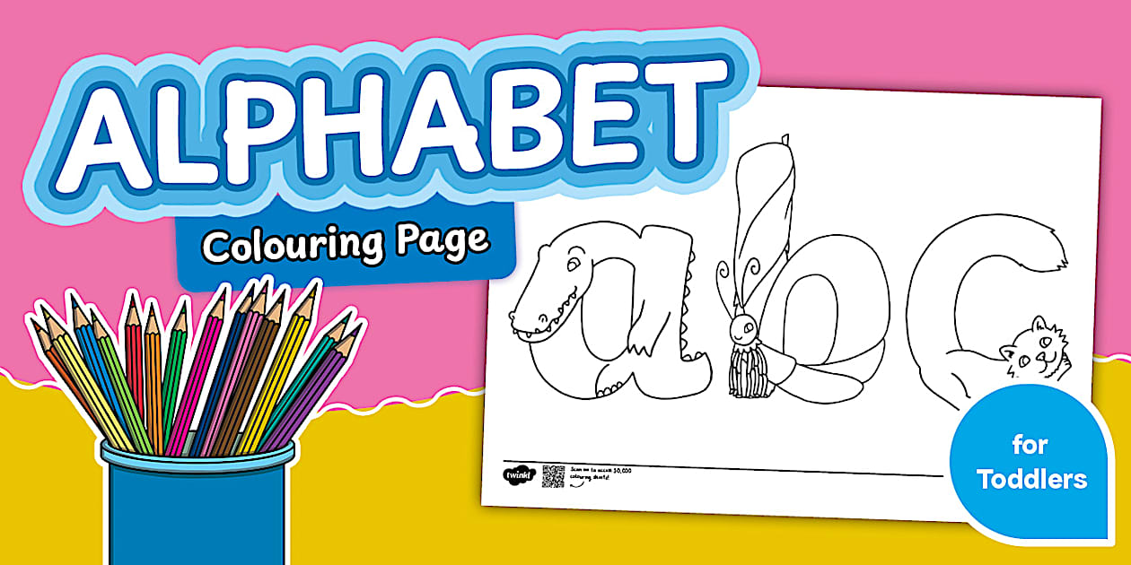 Free Printable Activity Sheets for Toddlers Alphabet Colour