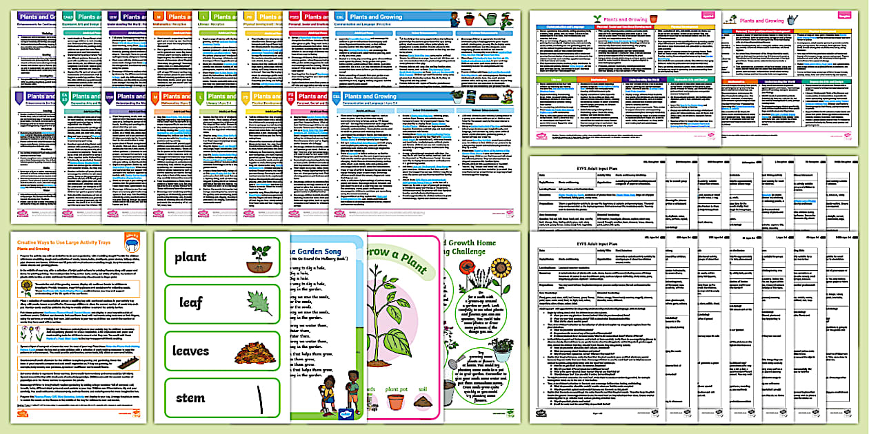EYFS Ages 2-5 Plants and Growing Bumper Planning Pack