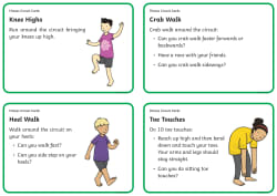 Fitness Circuit Station Challenge Cards (teacher made)