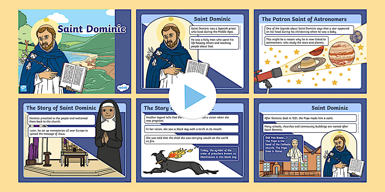 KS1 Saint Dominic Powerpoint (teacher made) - Twinkl