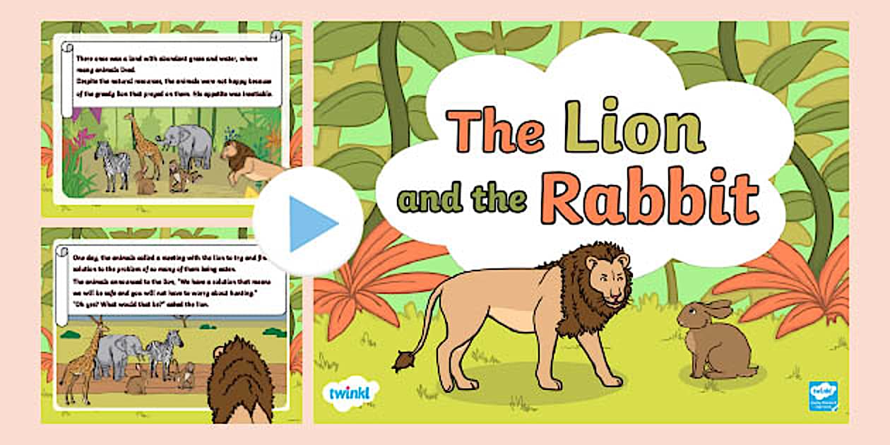 The Lion and The Rabbit (teacher made) - Twinkl