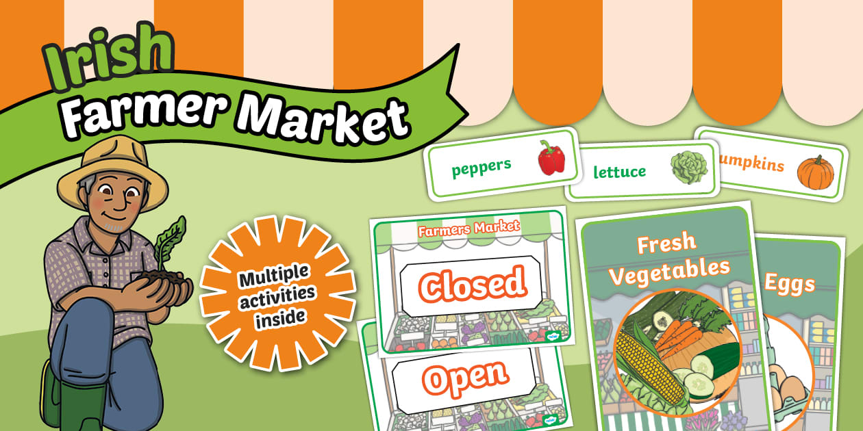 Irish Farmer's Market Role-Play Pack (teacher made) - Twinkl