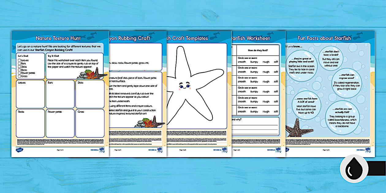 Sea Star Craft I Nature Activities Printable - Twinkl