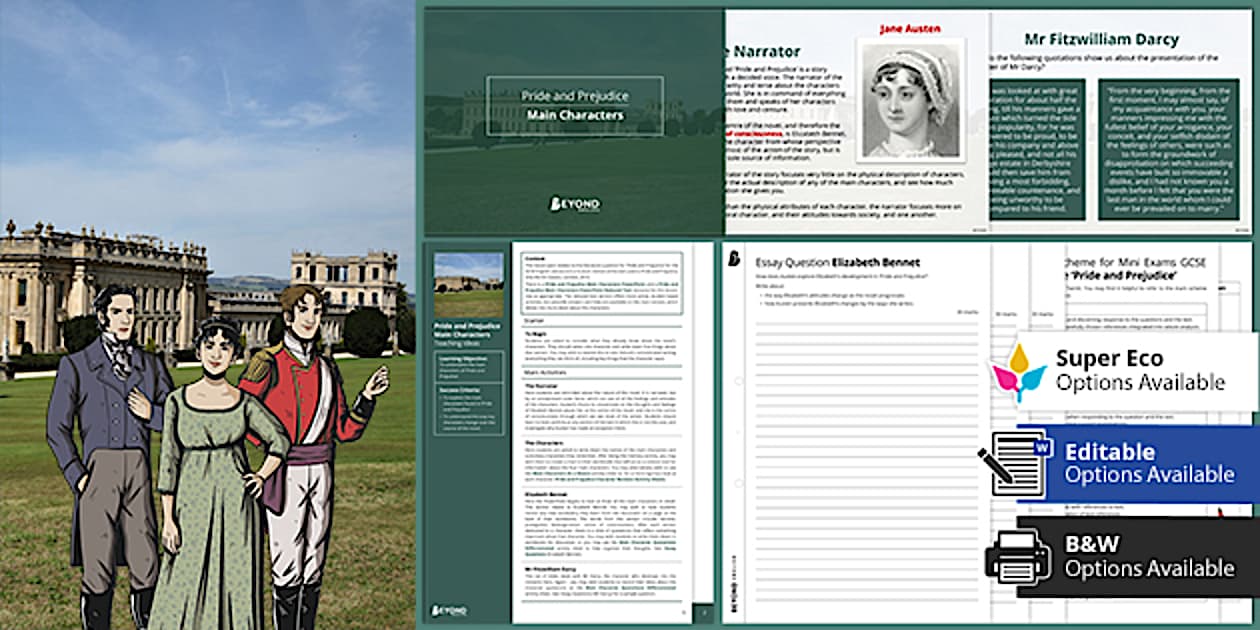 Pride and Prejudice Main Characters - Lesson Pack 1 | Beyond