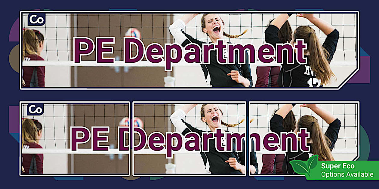 PE Department Display Banner (Teacher-Made) - Twinkl