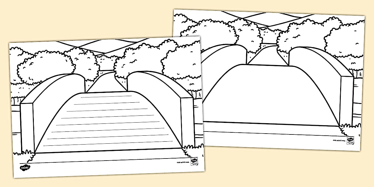 Bridge Writing Template (Teacher-Made) - Twinkl