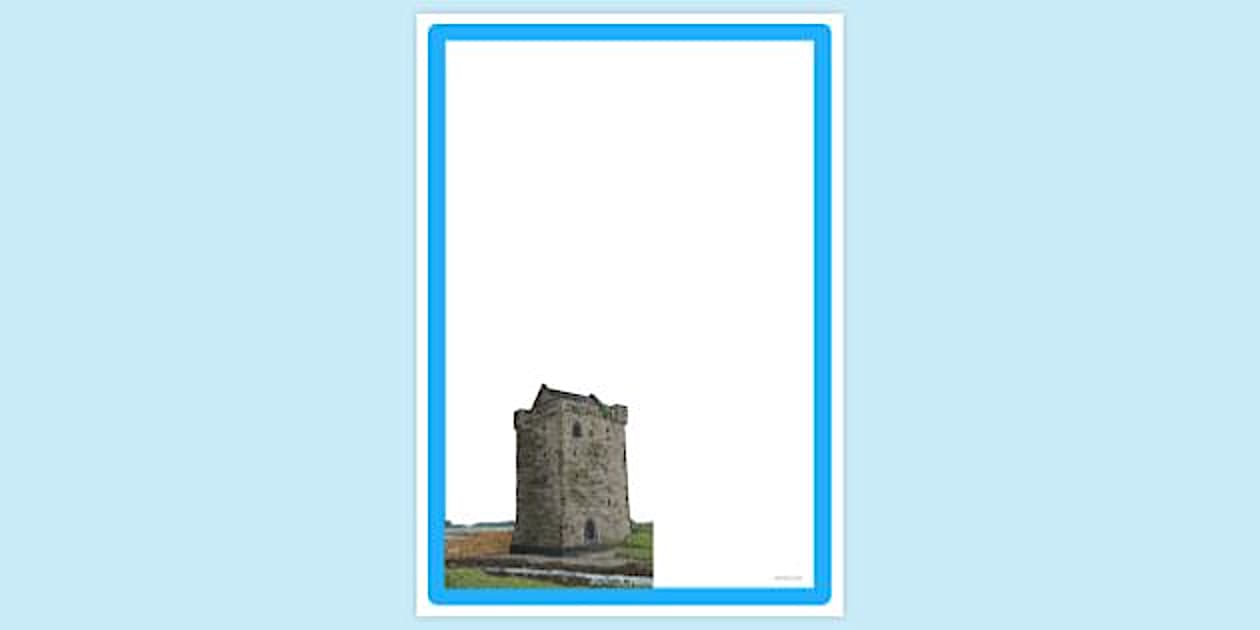 Rockfleet Castle Page Border (teacher made) - Twinkl