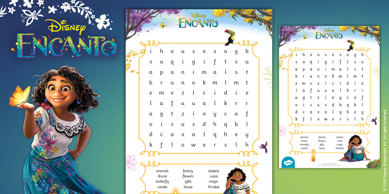Disney Encanto Word Search Puzzle | Twinkl Resources