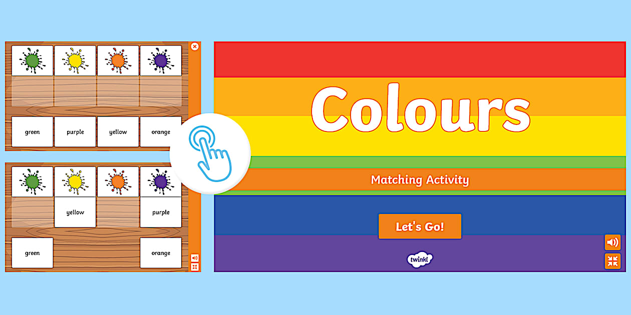 Colours Interactive Learning | Colours Game | Primary Level