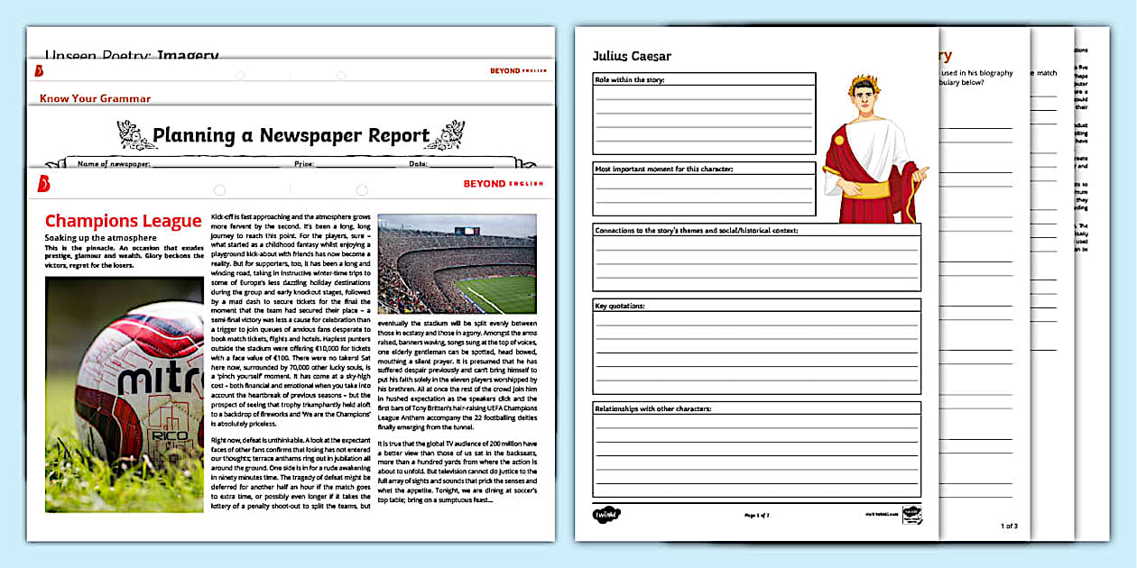 Junior Cycle English Taster Pack | Junior Cycle | Twinkl