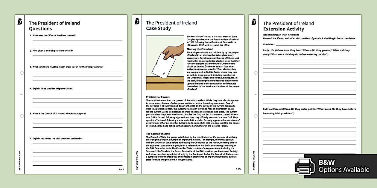 The President of Ireland Case Study