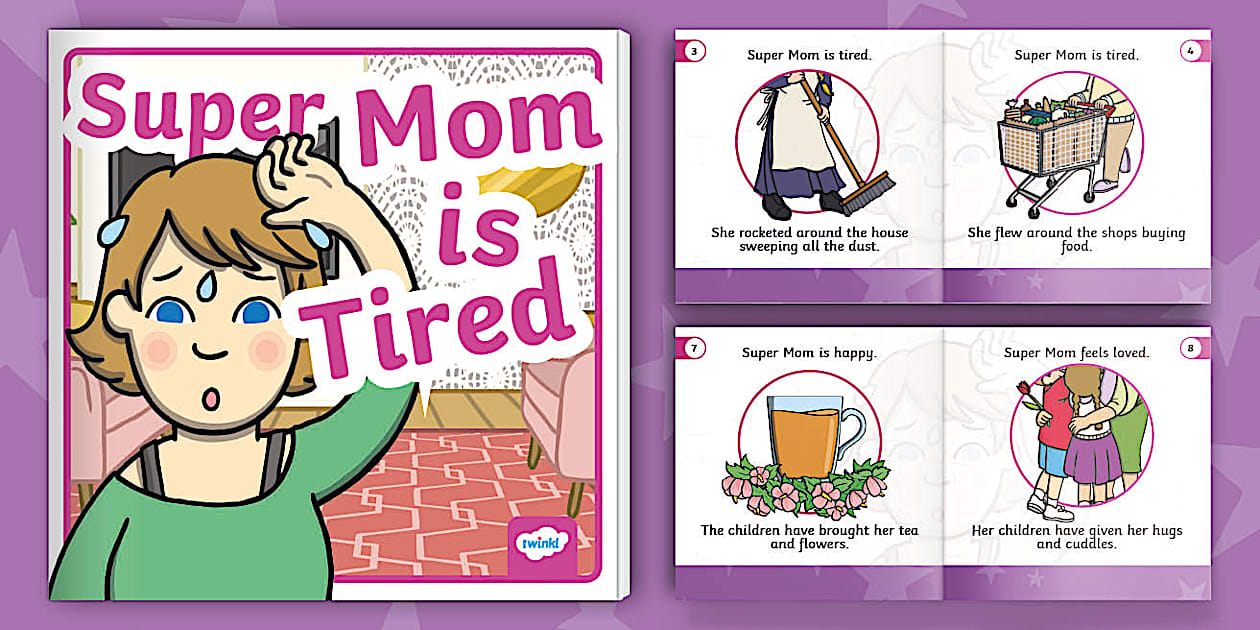 Super Mom is Tired (Teacher-Made) - Twinkl