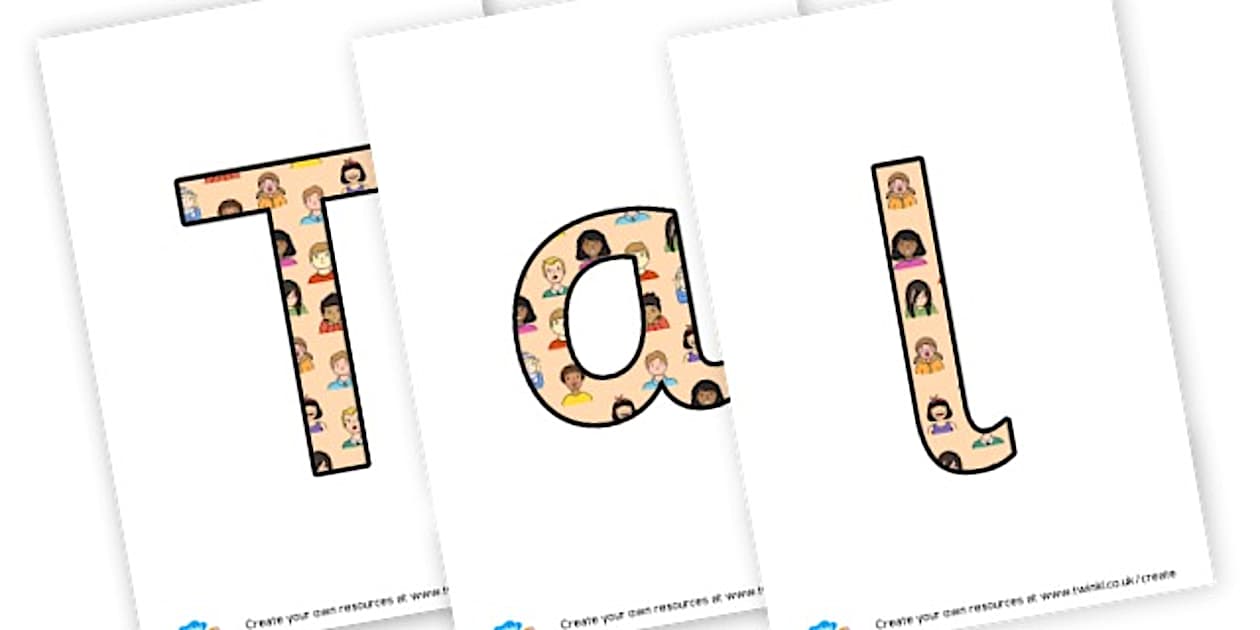 Talking and Learning Partners - display lettering - Twinkl