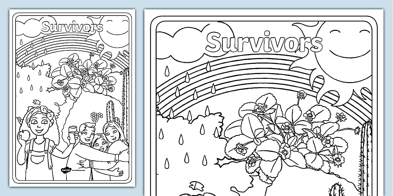 QLD Survivors - Foundation Colouring Page (teacher made)