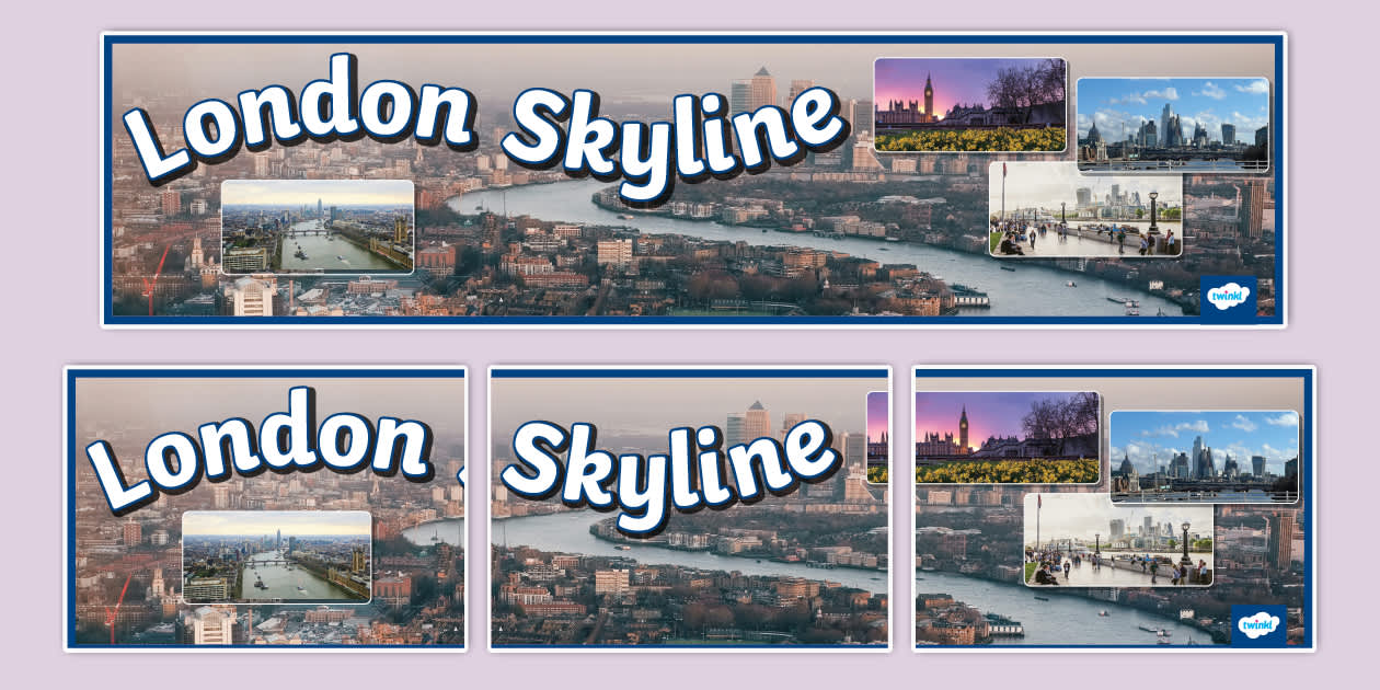 London Skyline Photo Display Banner (teacher made) - Twinkl