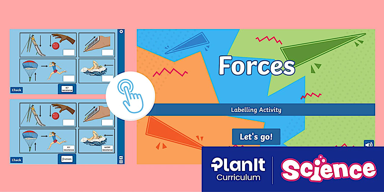Forces Labelling Activity (teacher made) - Twinkl