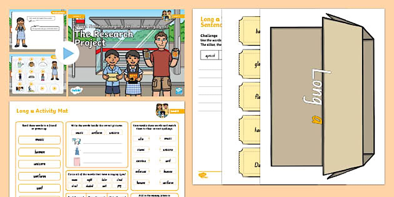 Week 9: Lesson 1: Long Vowels 1 Pack (teacher made) - Twinkl