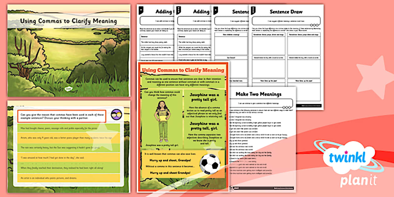 Using Commas for Meaning | Year 5 Literacy Lesson Pack
