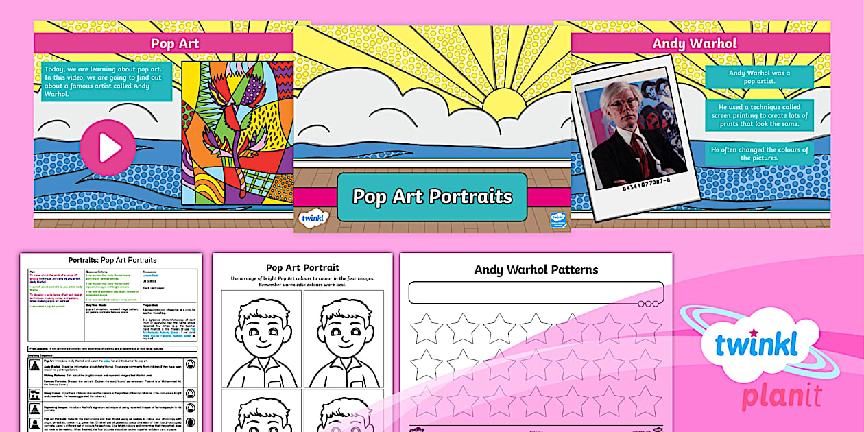 Pop Art Faces Lesson Pack | KS1 Art And Design - Twinkl