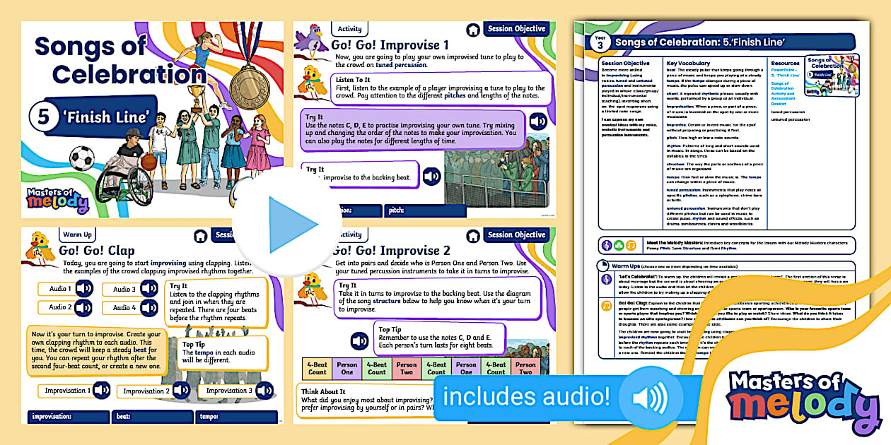 👉 Year 3 Songs of Celebration - Session 5 (teacher made)