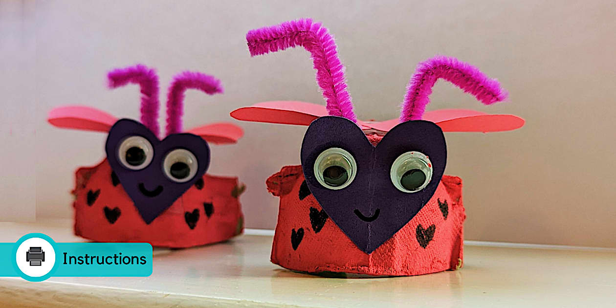 Love Bugs | Valentine's Day Crafts (teacher made) - Twinkl