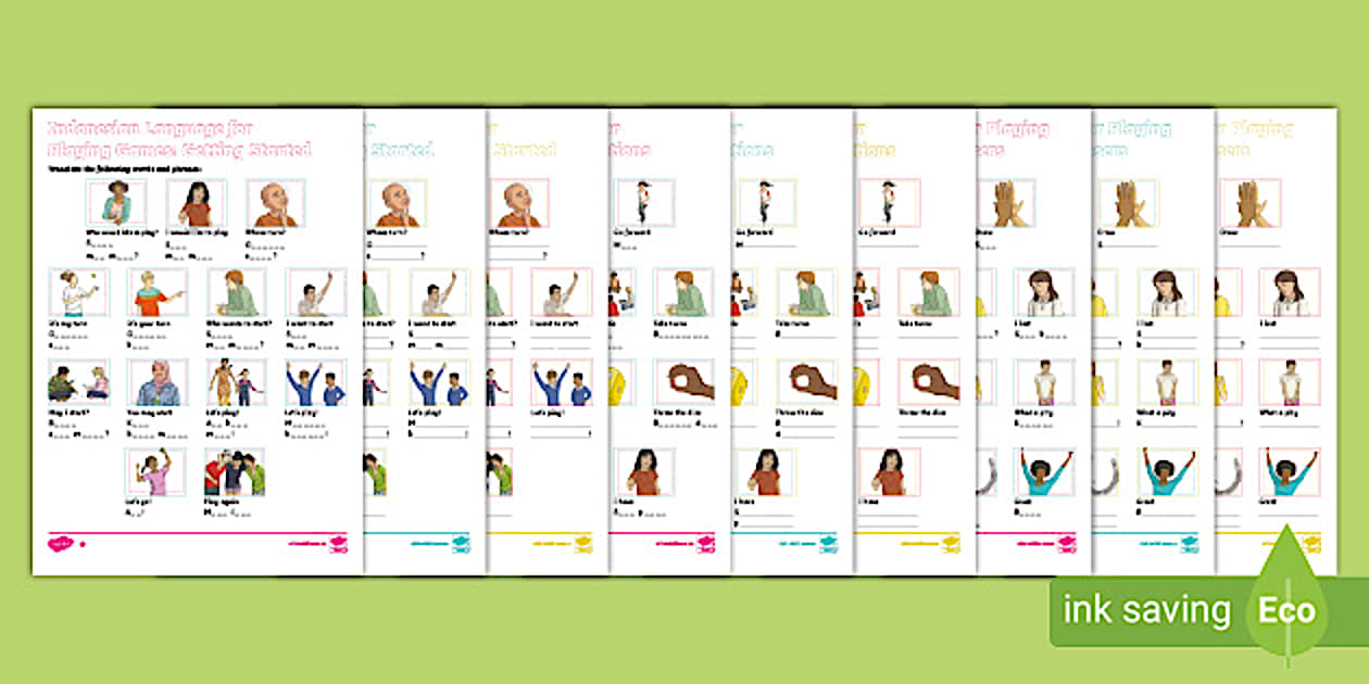 Playing Games Worksheet Resource Resource Pack Indonesian