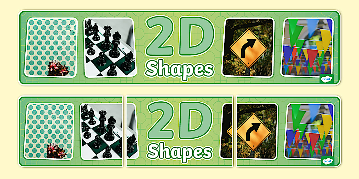 👉 2D Shapes Photo Display Banner (teacher made) - Twinkl