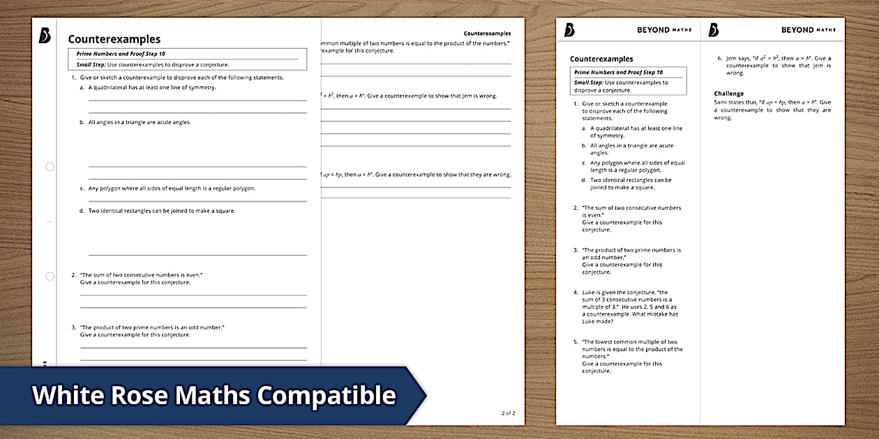 👉 Counterexamples (Teacher-Made) - Twinkl