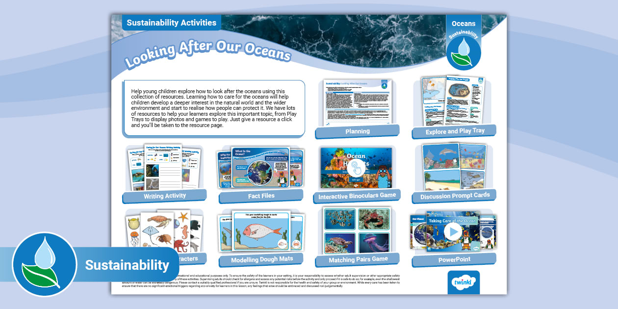 EYFS Sustainability Activities: Looking After Our Oceans