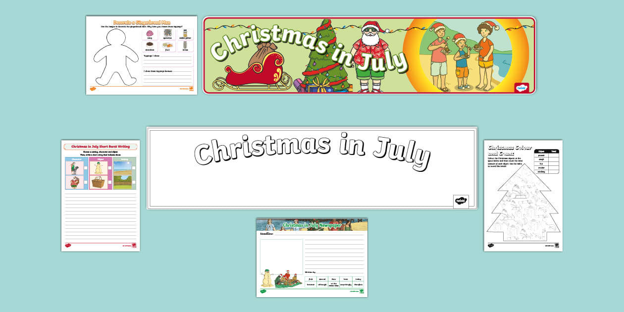 Christmas in July Activity Pack (teacher made) - Twinkl