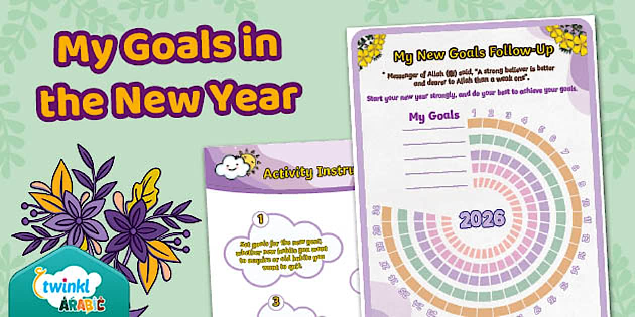 My Goals in the New Year Poster