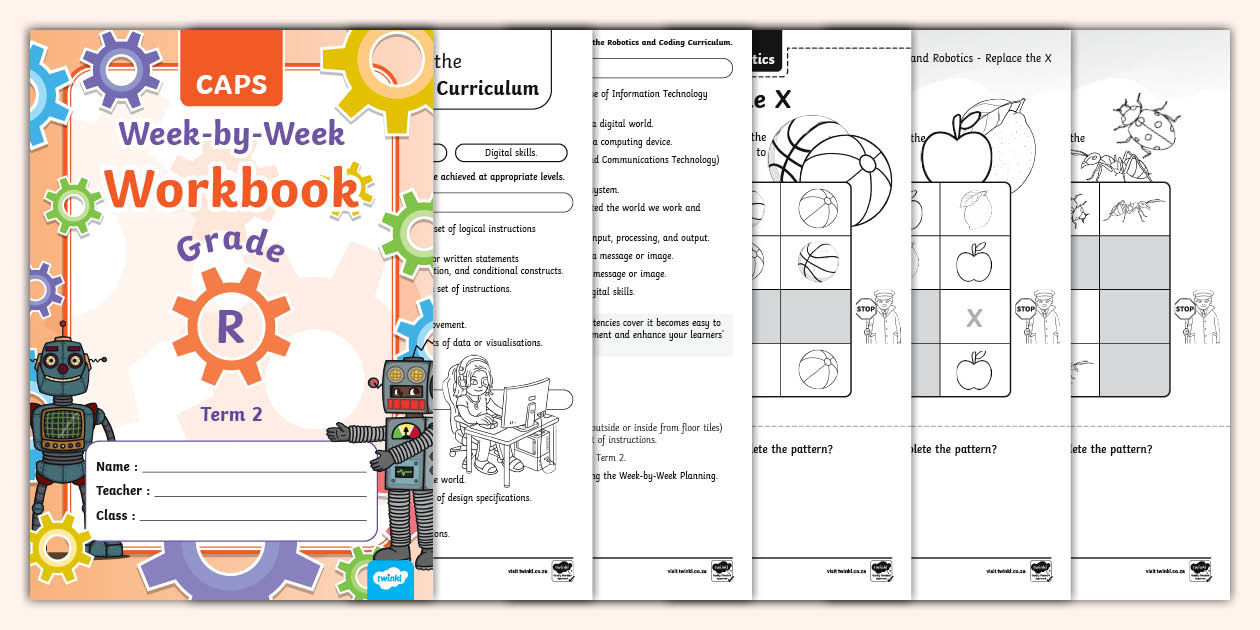 Grade R Robotics And Coding Grade Term 2 Caps Workbook