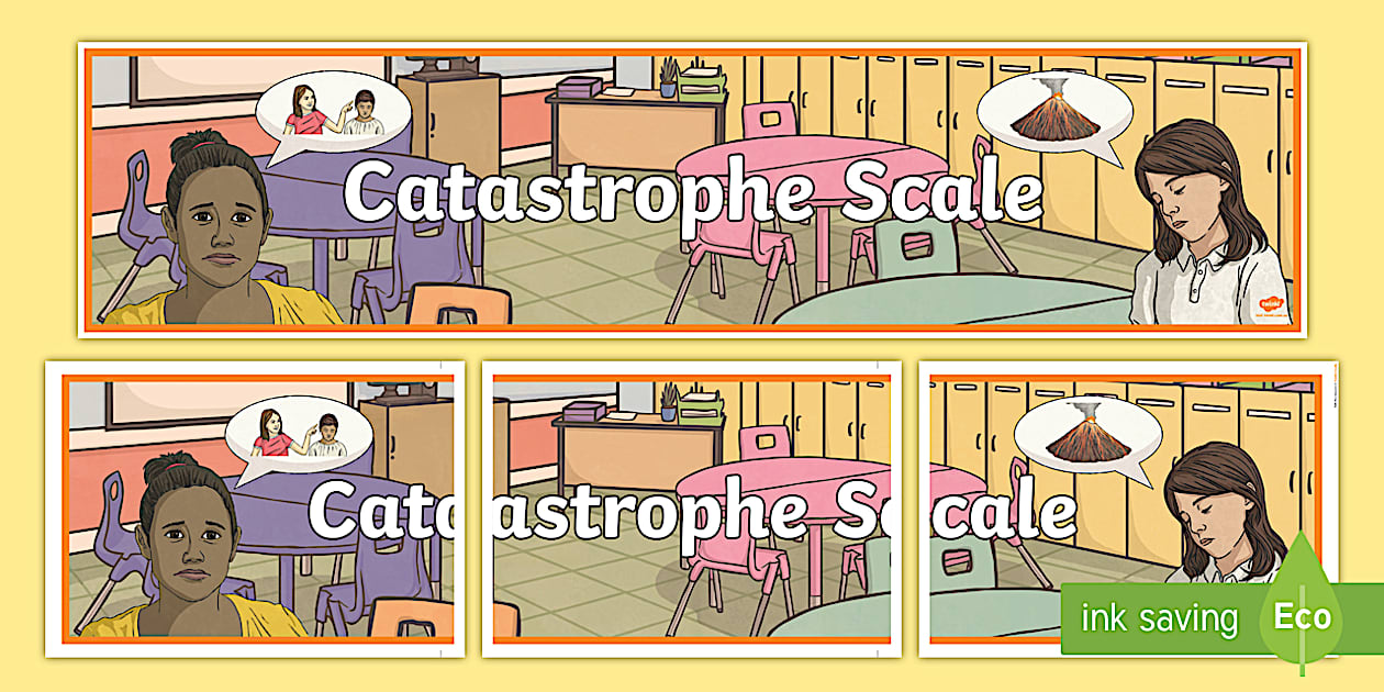 Catastrophe Scale Banner (teacher made) - Twinkl