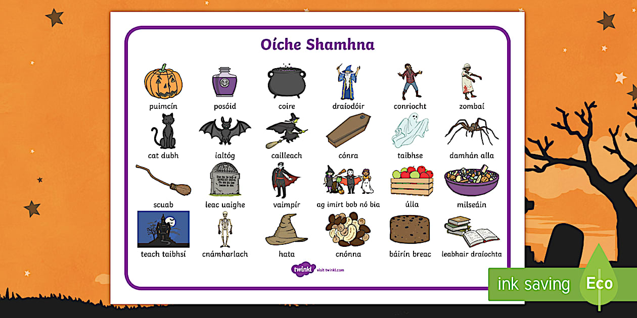 Halloween Word Mat