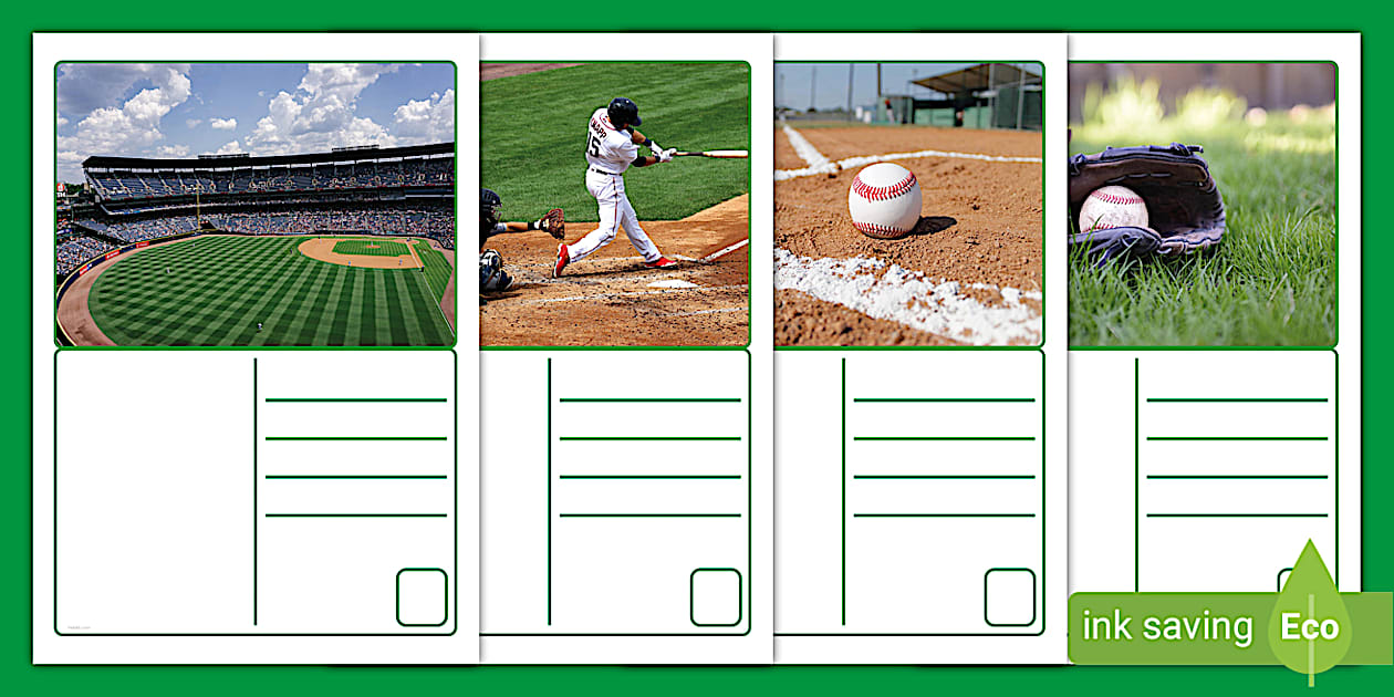 Baseball Postcards | Twinkl Baseball Postcards | Baseball