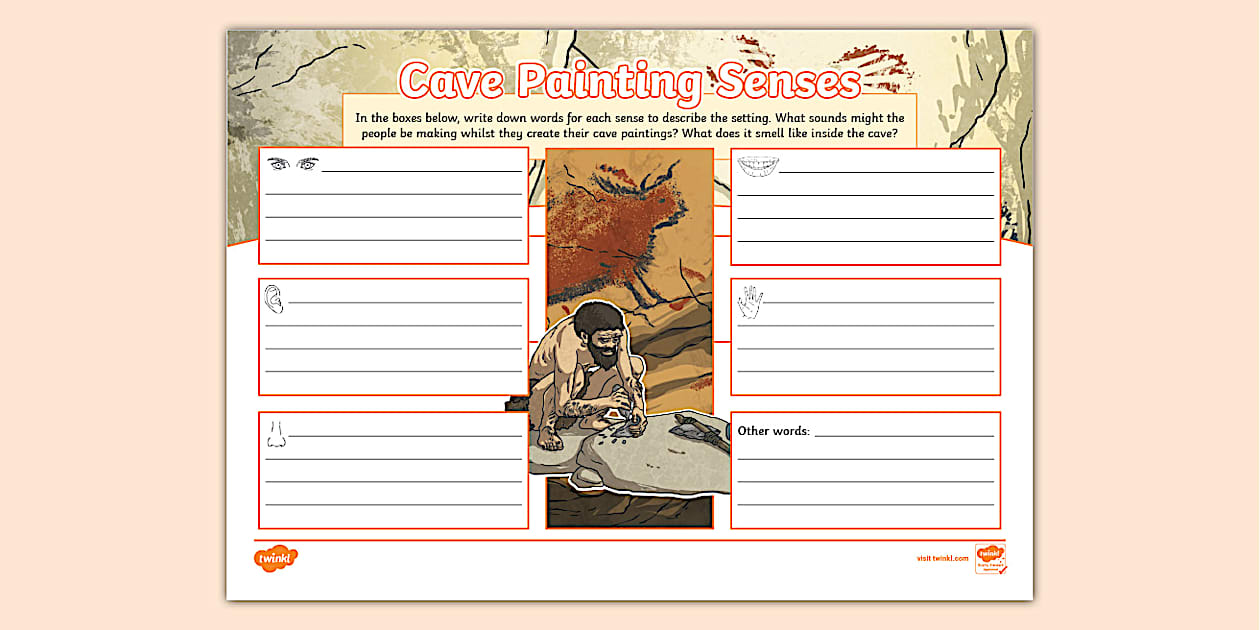 Cave Painting Setting Senses Mind Map (teacher made)