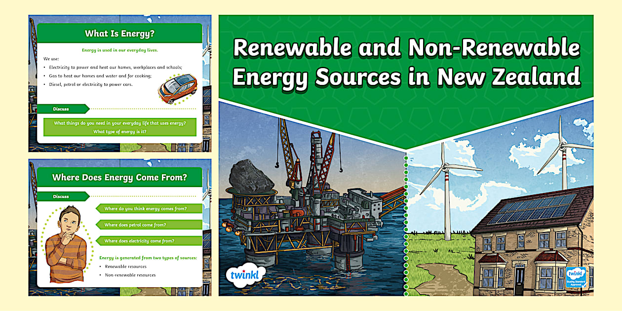 Science - Renewable and Non-Renewable Energy Sources in NZ