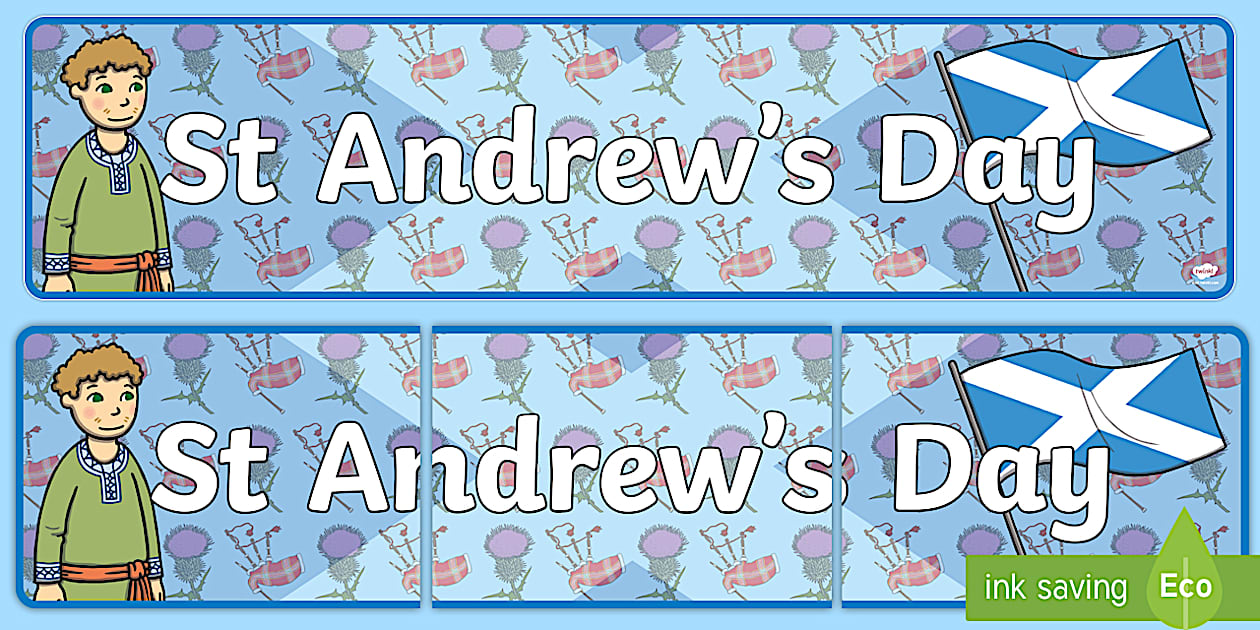 St Andrew’s Day Scotland Display Banner (teacher made)