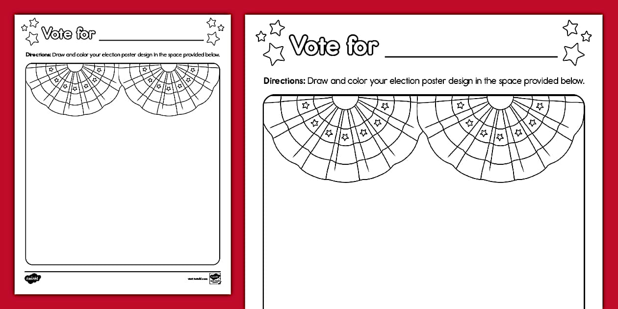 Election Poster Template | Election Day | Twinkl USA