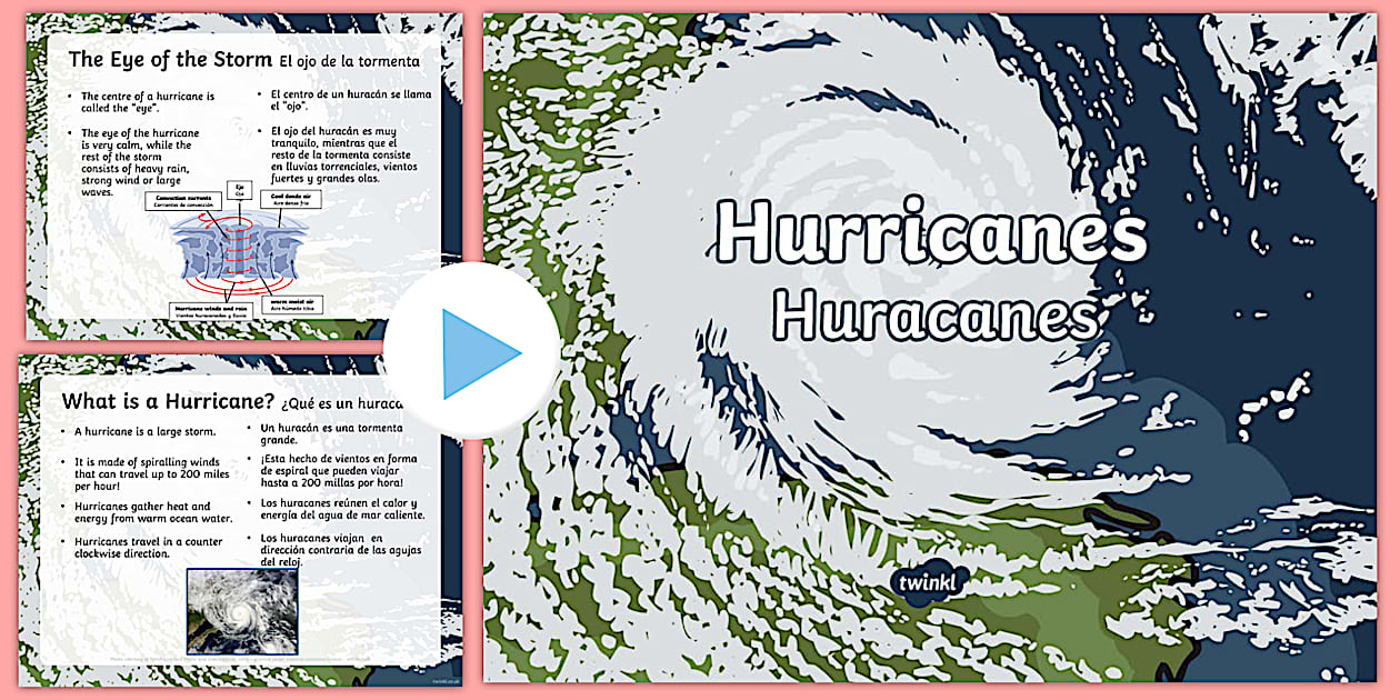 Hurricanes PowerPoint English/Spanish | Twinkl USA - Twinkl